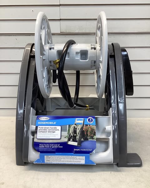 Suncast Hosemobile 175 ft. Gray Wheeled Hose Reel Cart – Waldyn Liquidators