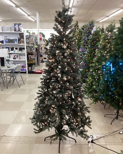 PULEO International 7.5 ft. Pre-Lit Lightly Frosted Northern Tip Pine ...