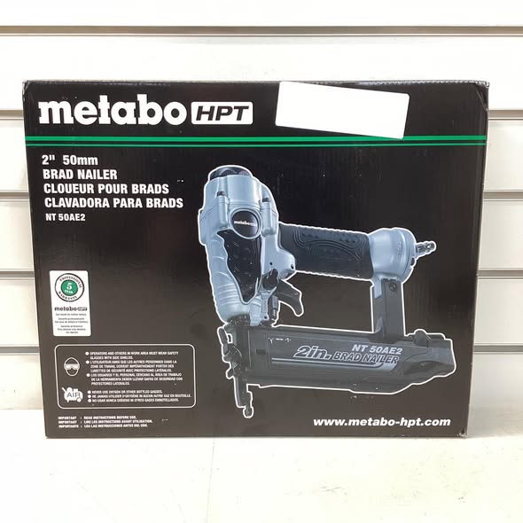Metabo HPT 2-in 18 -Gauge Pneumatic Straight Brad Nailer Model #NT50AE ...