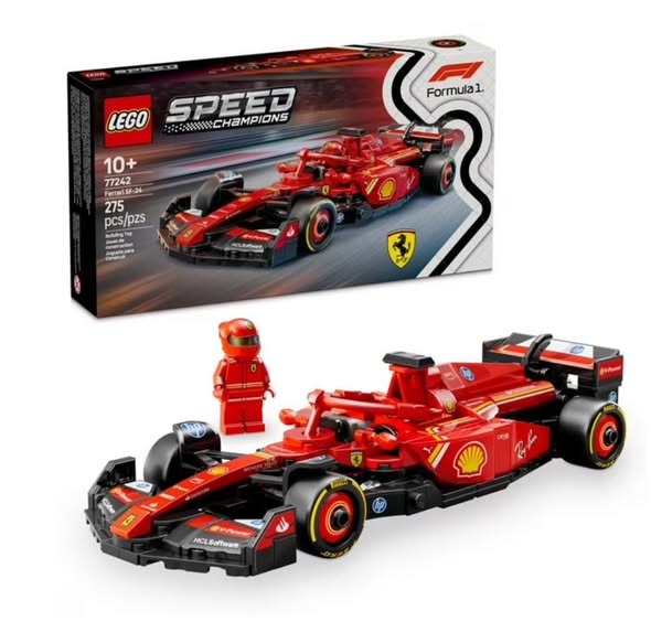 LEGO Speed Champions Ferrari SF-24 F1 Race Car Building Set and Toy Dr ...